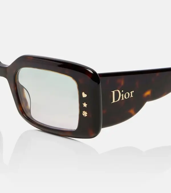 Dior Rectangular Sunglasses - Brown