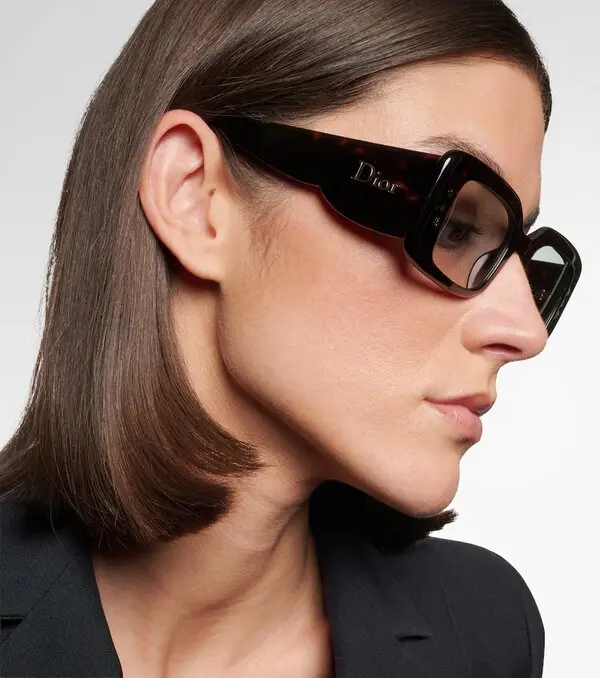 Dior Rectangular Sunglasses - Brown