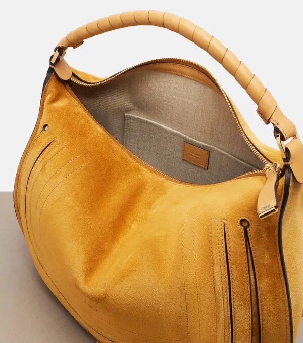 Chloé Marcie Medium Suede Shoulder Bag