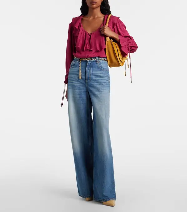 Chloé Marcie Medium Suede Shoulder Bag