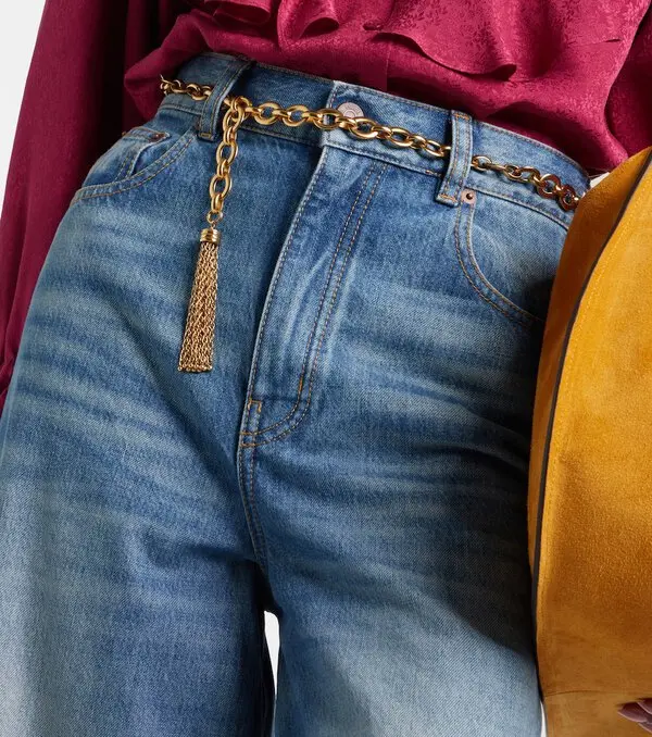 Chloé Embellished Chain Belt - Gold