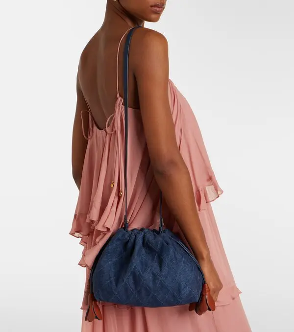 Zimmermann Small Denim Clutch - Blue