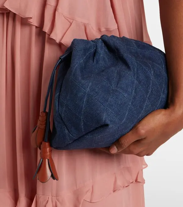 Zimmermann Small Denim Clutch - Blue