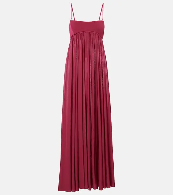 Zimmermann Luna Bandeau Jersey Gown - Pink