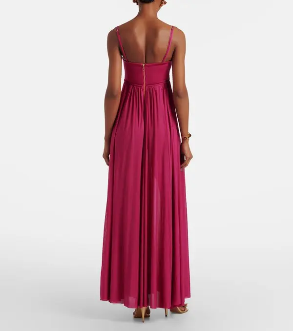 Zimmermann Luna Bandeau Jersey Gown - Pink