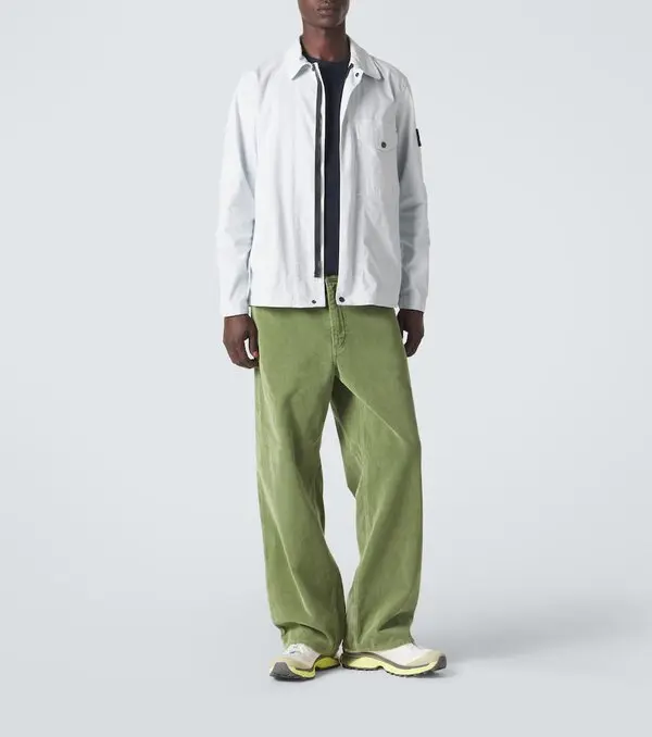 Stone Island Compass Cotton Canvas Overshirt