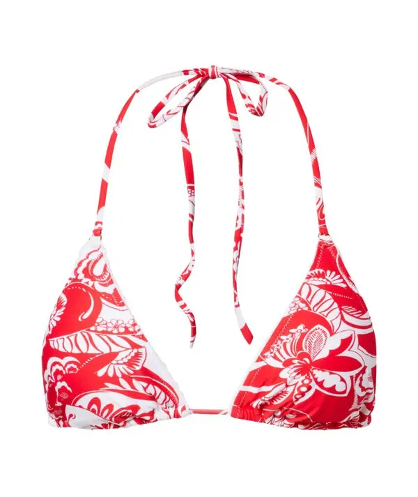 Melissa Odabash Adelaide Floral Bikini Top - Red
