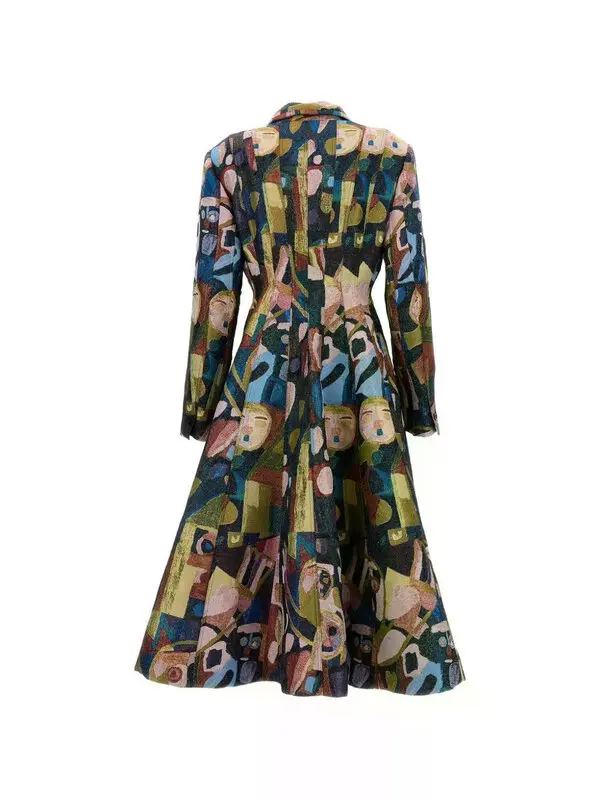 Anrealage Jacquard Patchwork Coat