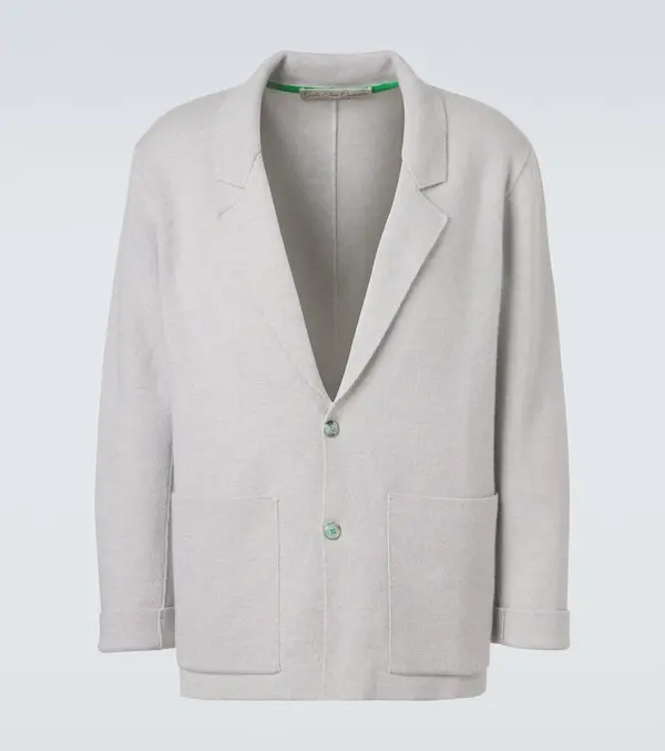 GOD'S TRUE CASHMERE Single-breasted Blazer - Grey