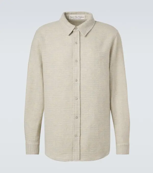 GOD'S TRUE CASHMERE Checked Cashmere Shirt With Quartz