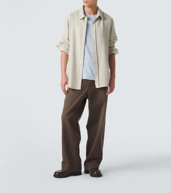 GOD'S TRUE CASHMERE Checked Cashmere Shirt With Quartz