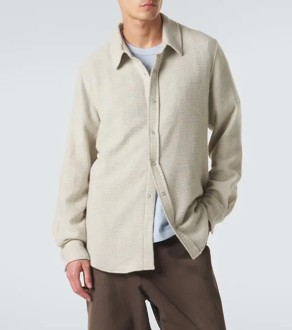 GOD'S TRUE CASHMERE Checked Cashmere Shirt With Quartz
