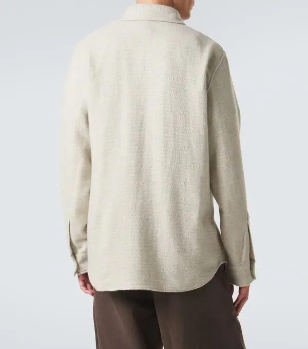 GOD'S TRUE CASHMERE Checked Cashmere Shirt With Quartz