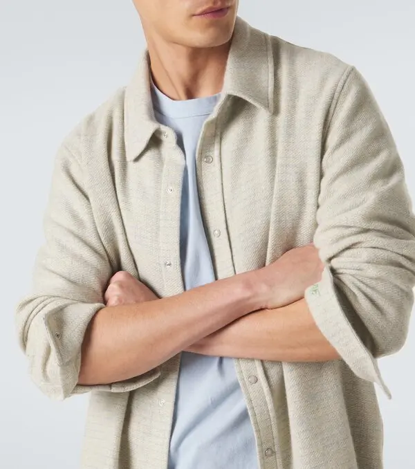 GOD'S TRUE CASHMERE Checked Cashmere Shirt With Quartz