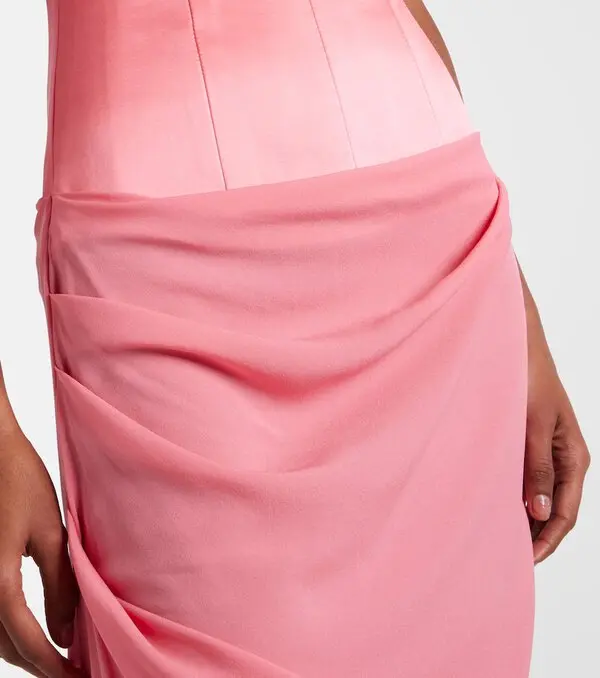 Alex Perry Draped Silk Gown
