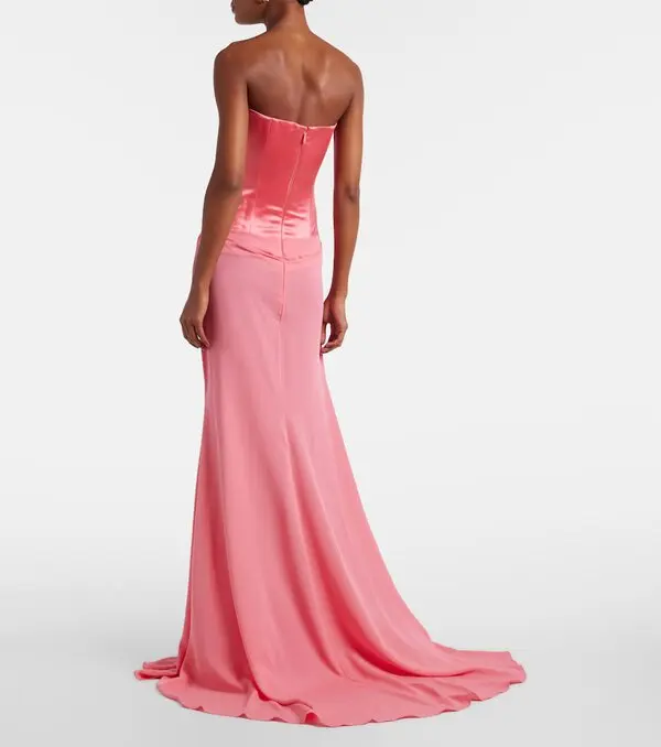 Alex Perry Draped Silk Gown