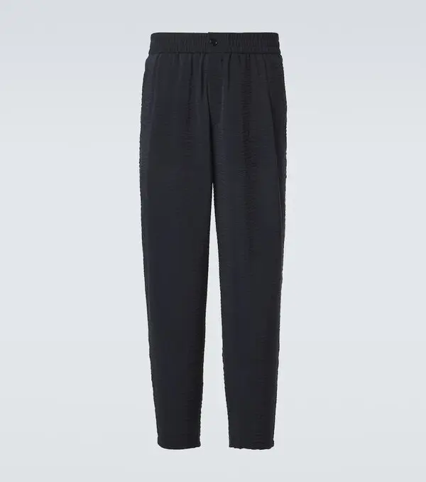 Giorgio Armani Seersucker Straight Pants