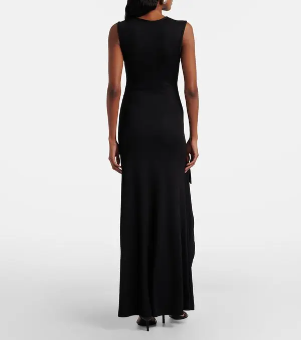 Christopher Esber Droplet Crystal Cutout Embellished Maxi Dress
