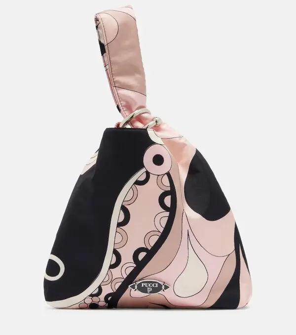 Emilio Pucci Emilio Orchidee Silk Twill Top-handle Bag - Pink