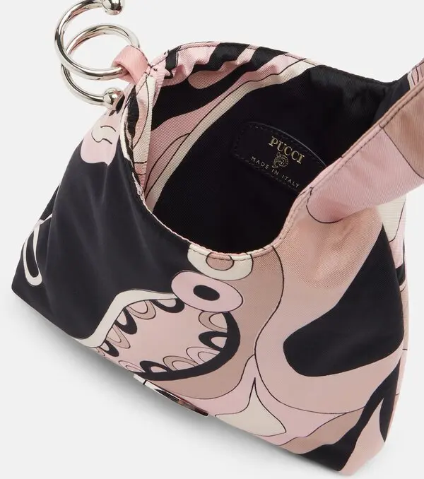 Emilio Pucci Emilio Orchidee Silk Twill Top-handle Bag