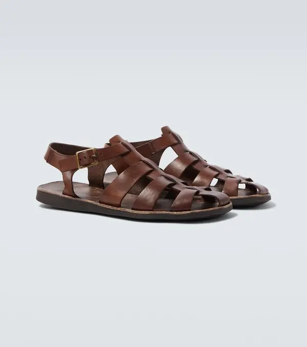 Sabah Porto Leather Fisherman Sandals