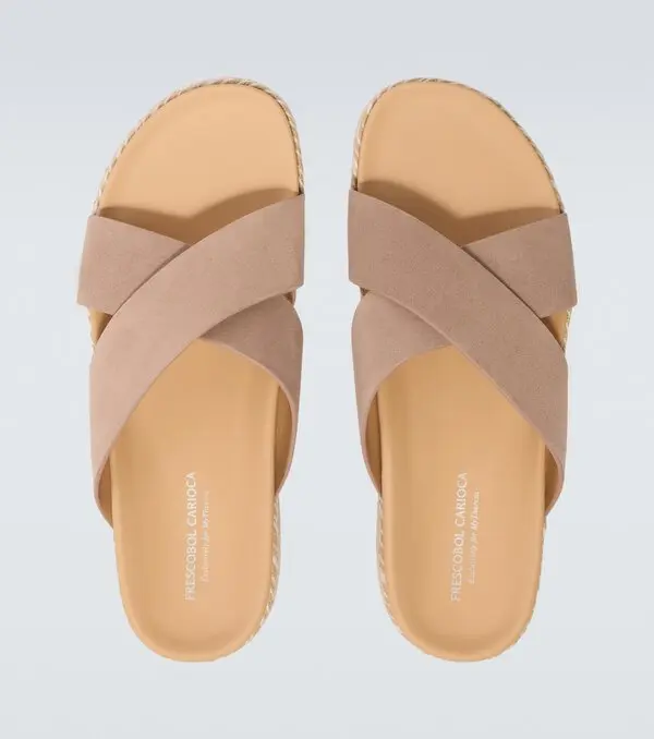 Frescobol Carioca Breno Suede Sandals