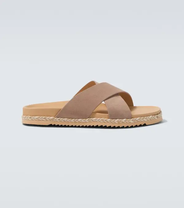Frescobol Carioca Breno Suede Sandals
