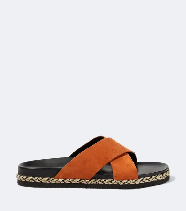 Frescobol Carioca Suede Sandals - Orange