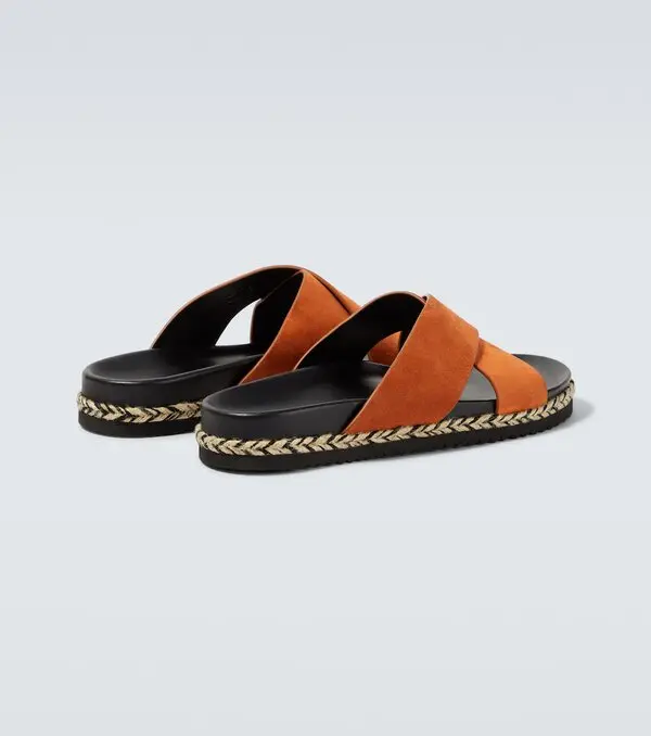 Frescobol Carioca Suede Sandals - Orange
