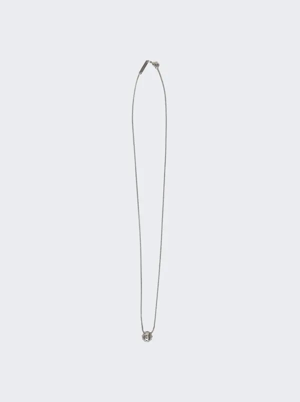 Rick Owens Mini Orb Pendant Necklace - Silver