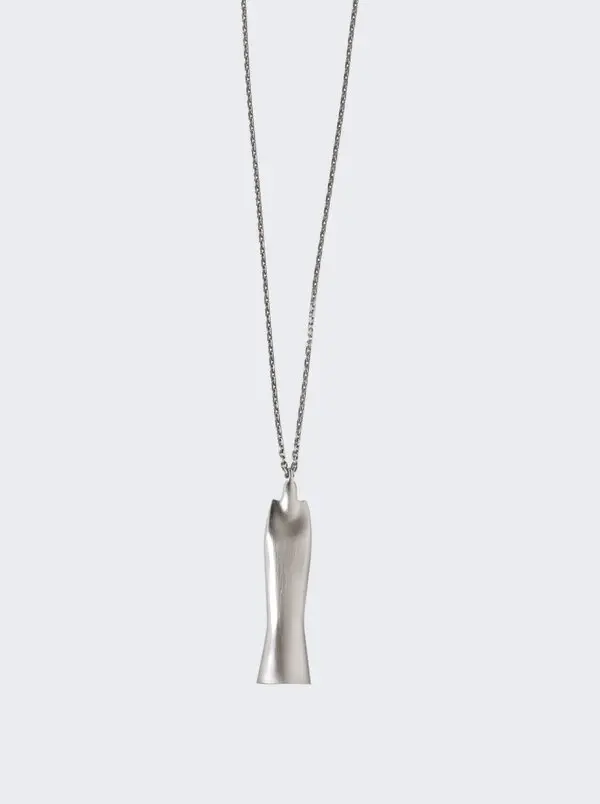 Rick Owens Sister Charm Palladium Necklace - Silver