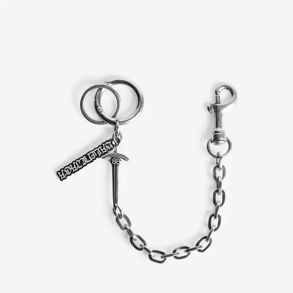 Balenciaga Goth Keychain - Silver