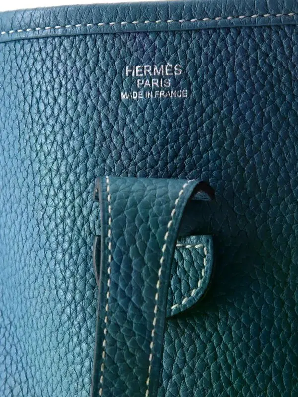 Hermès Evelyne Gen Iii Clemence Pm Crossbody Bag - Blue