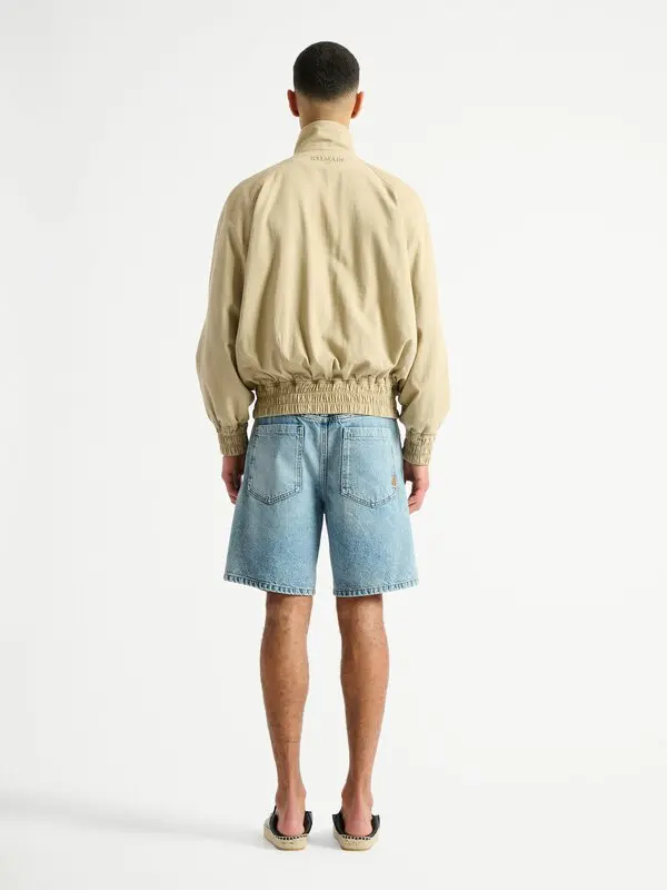 Balmain Cotton Vintage Bomber Jacket - Beige