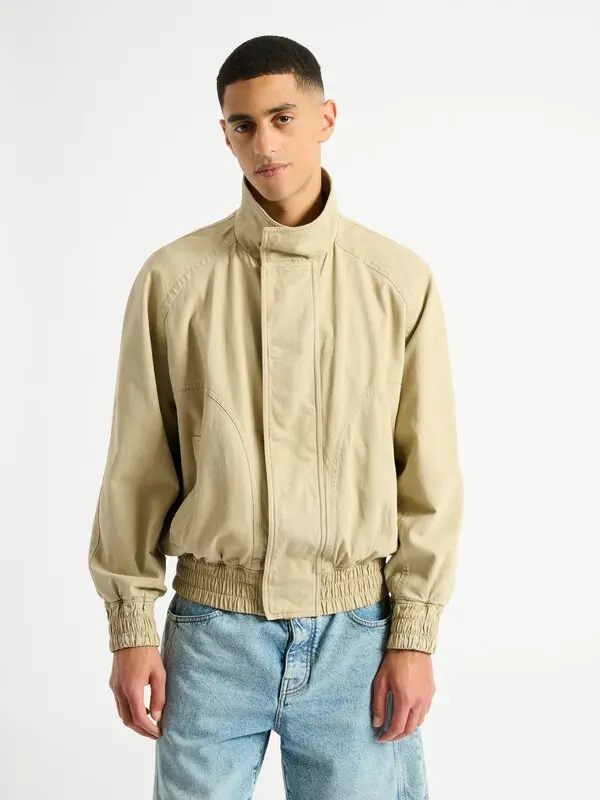 Balmain Cotton Vintage Bomber Jacket - Beige