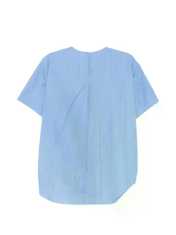JNBY Pinstripe Pleated Blouse