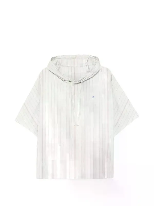 CROQUIS Check Hooded Short Sleeves Shirt