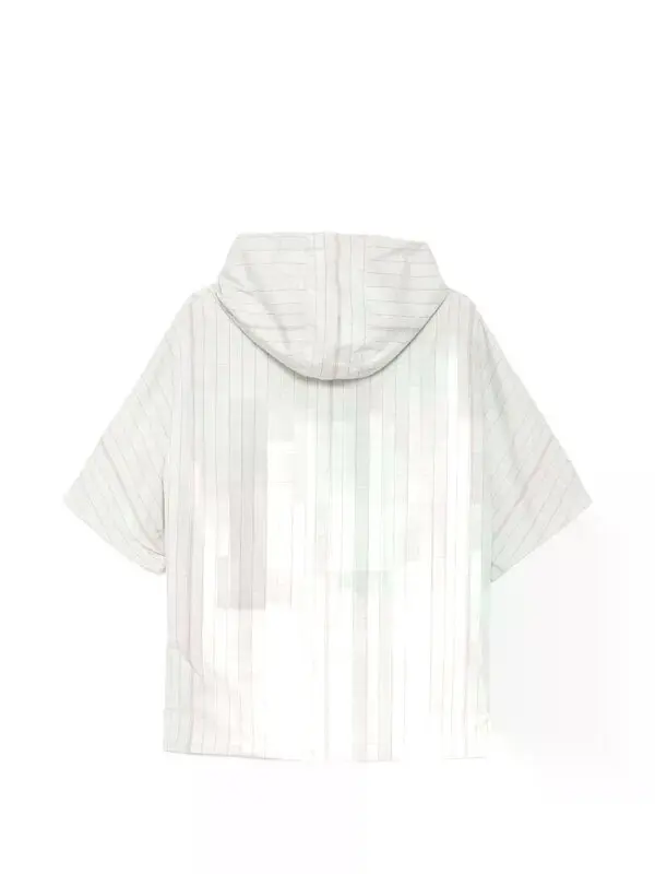 CROQUIS Check Hooded Short Sleeves Shirt