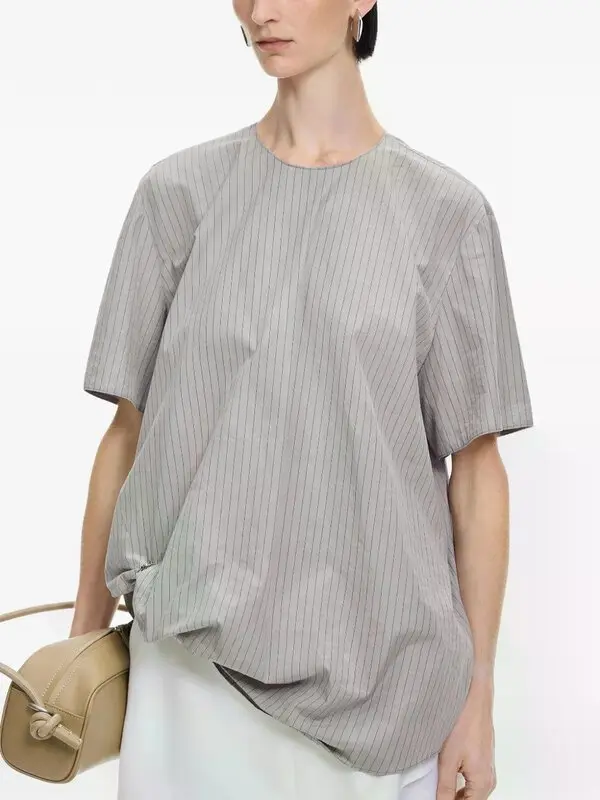 JNBY Pinstripe Blouse - Grey