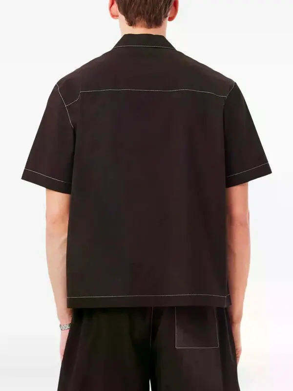 Lacoste Contrast-stitch Chest-pocket Shirt