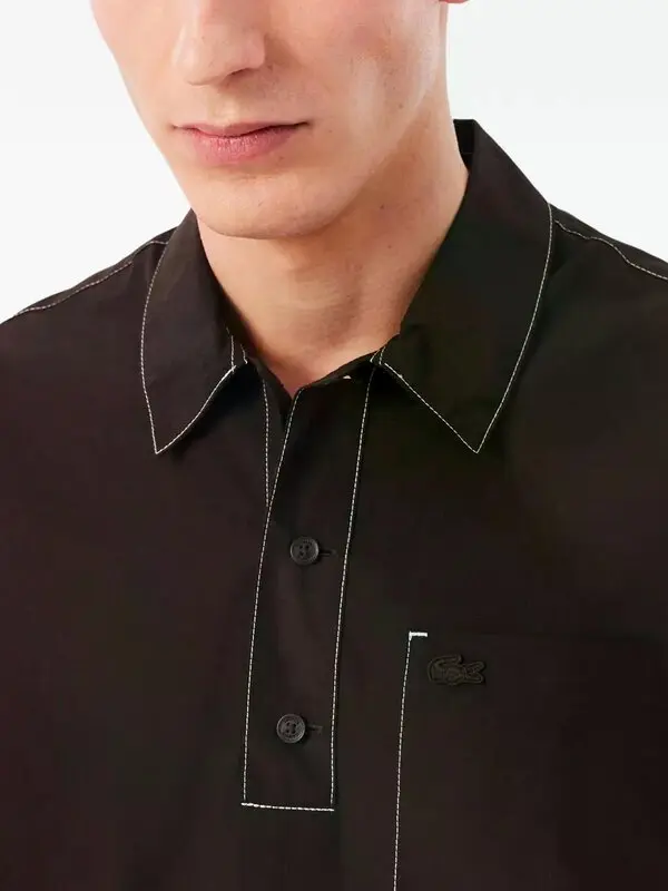 Lacoste Contrast-stitch Chest-pocket Shirt