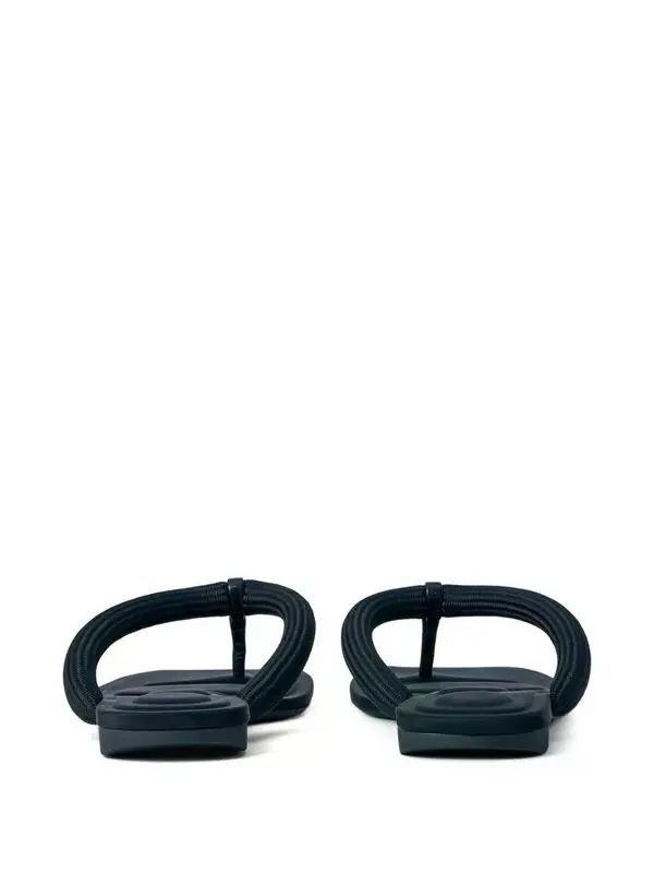 Alexander Wang Jenna Tubular Flat Thong Sandals - Black
