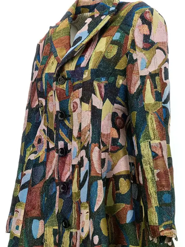 Anrealage Jacquard Patchwork Coat