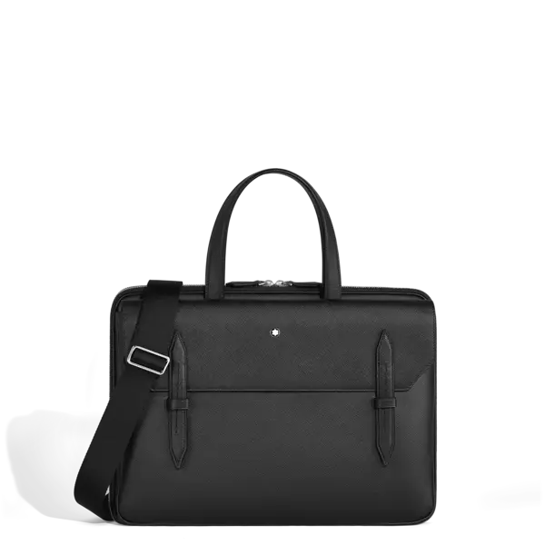 Montblanc Thin Briefcase In Sartorial - Black
