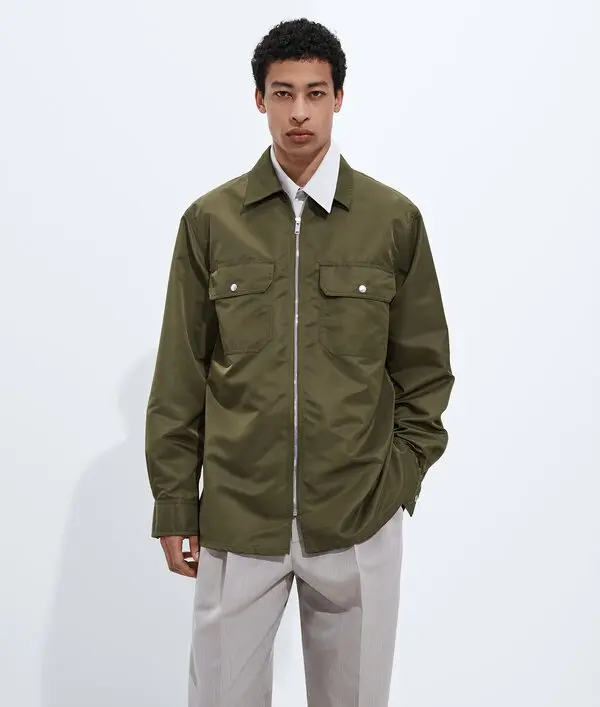 Bottega Veneta Nylon Overshirt - Shrub