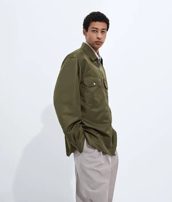 Bottega Veneta Nylon Overshirt - Shrub
