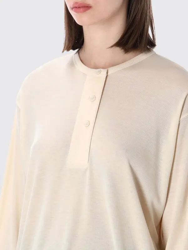 Studio Nicholson Lyocell Long Sleeve T-shirt - Beige