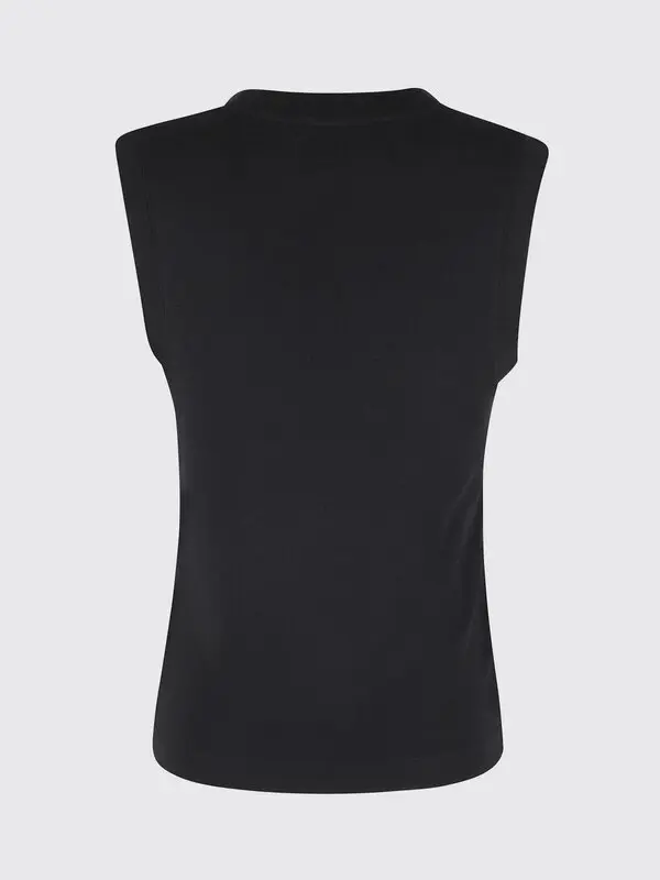 Vince Basic Cotton Tank Top - Black
