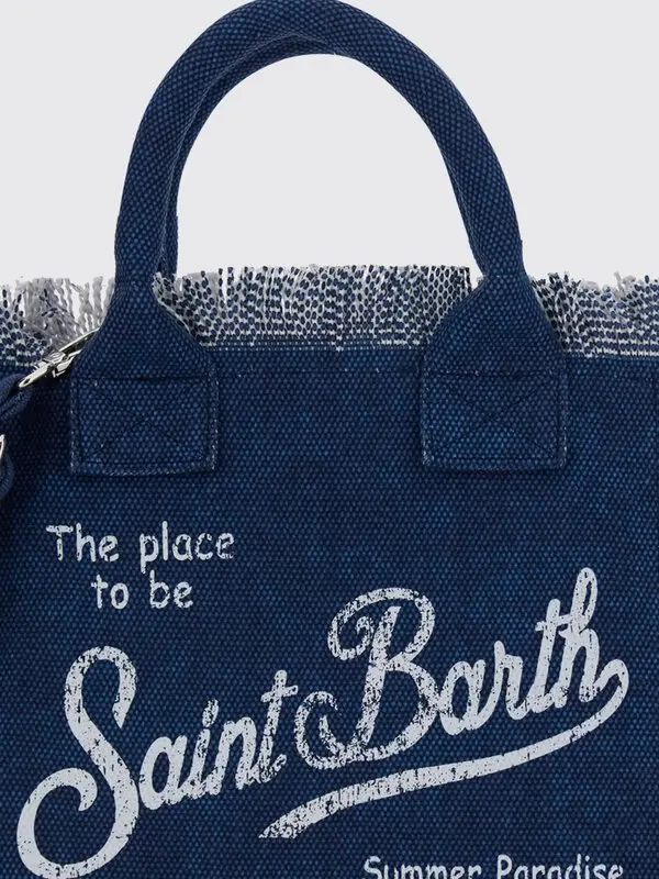 MC2 SAINT BARTH Colette Cotton Canvas Bag - Blue