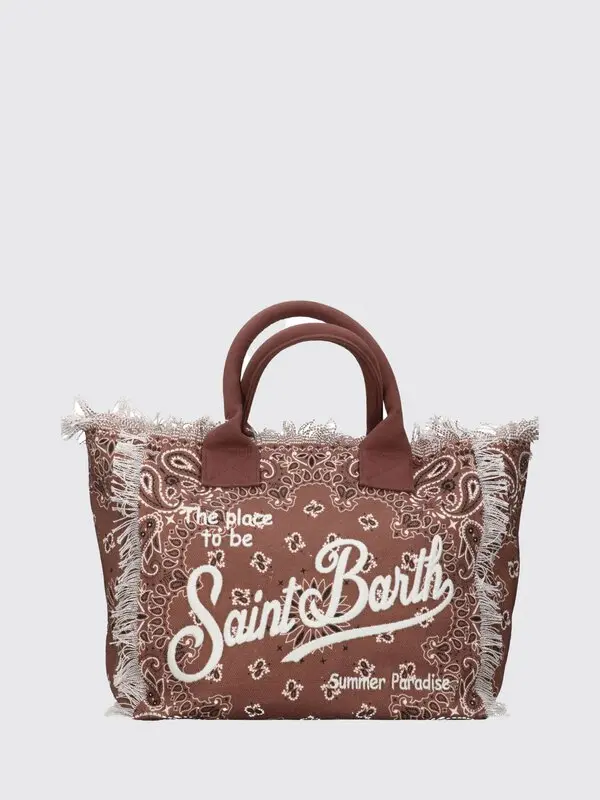 MC2 SAINT BARTH Printed Canvas Tote Bag - Mud